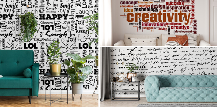 Fototapety i tapety z napisami | Demur®